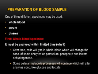 Human Sample Collection - An Introduction to Clinical Chemistry | PPT