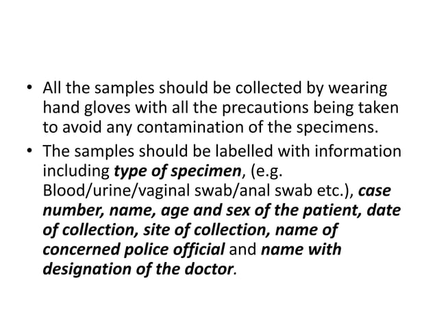 Sample collection and preservation of biological samples | PPTX