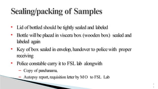 Sample Collection and preservation technique of material of forensic ...