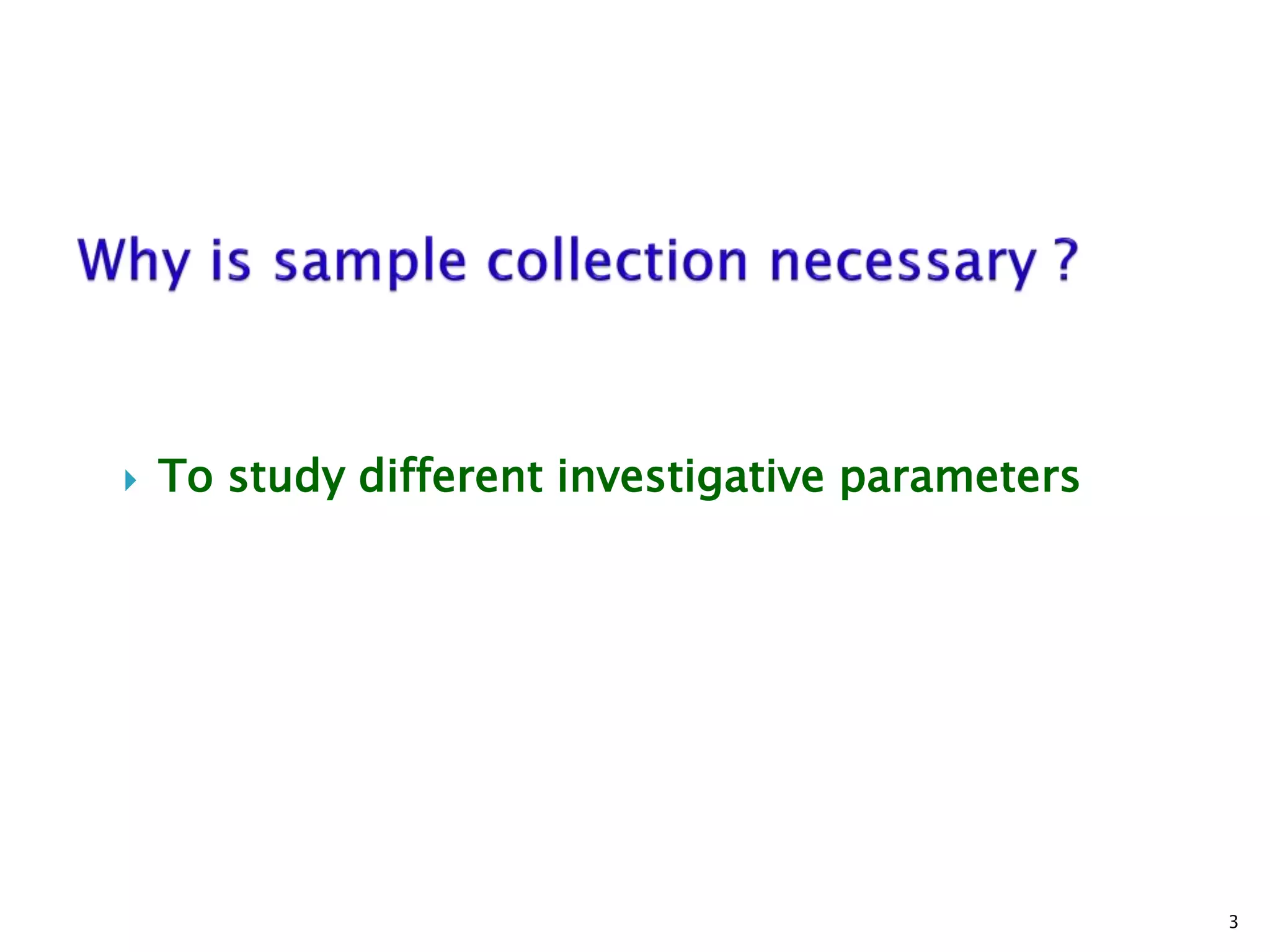 Sample collection and safety procedure in laboratory | PPTX