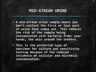 Sample collection for culture test | PPTX