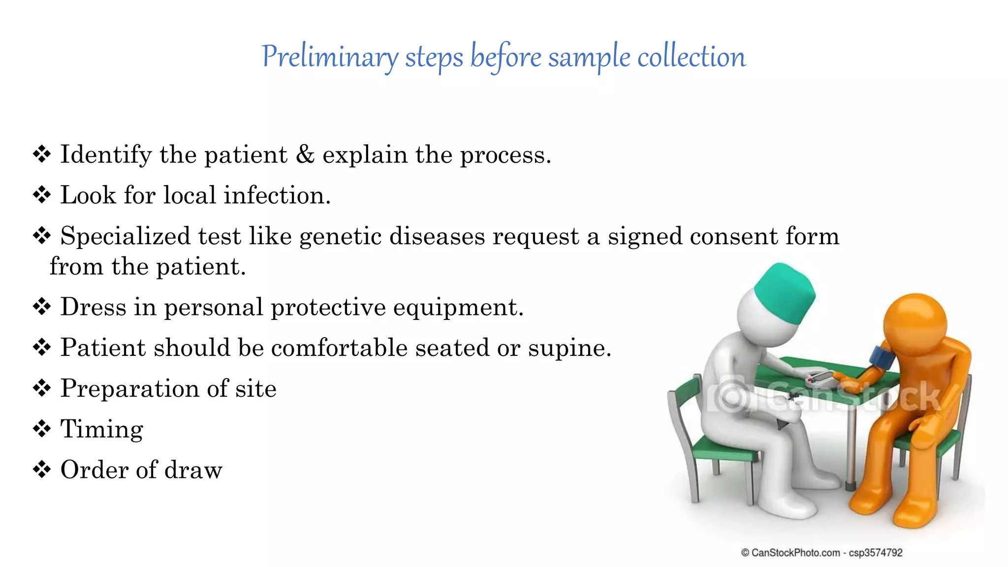sample collection in clinical biochemistry | PPTX