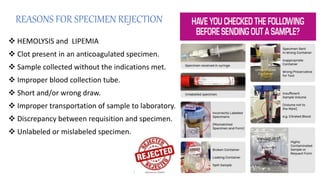 sample collection in clinical biochemistry | PPT
