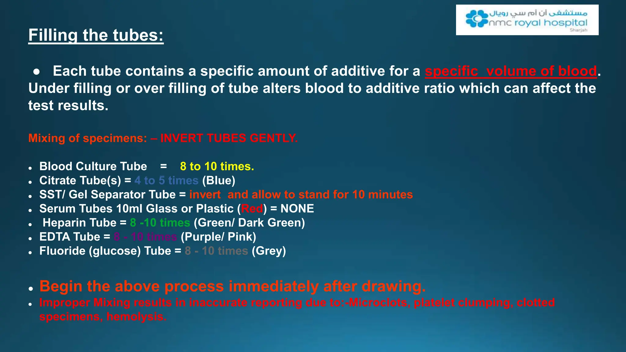 sample collection & rejection .pptx is used in hospital | PPTX