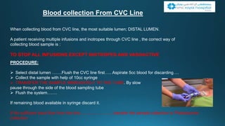 sample collection & rejection .pptx is used in hospital | PPTX