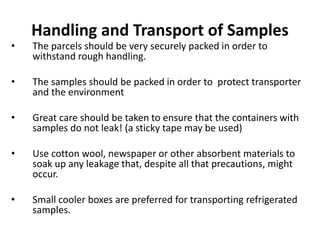 Sample collection, Storage III.ppt