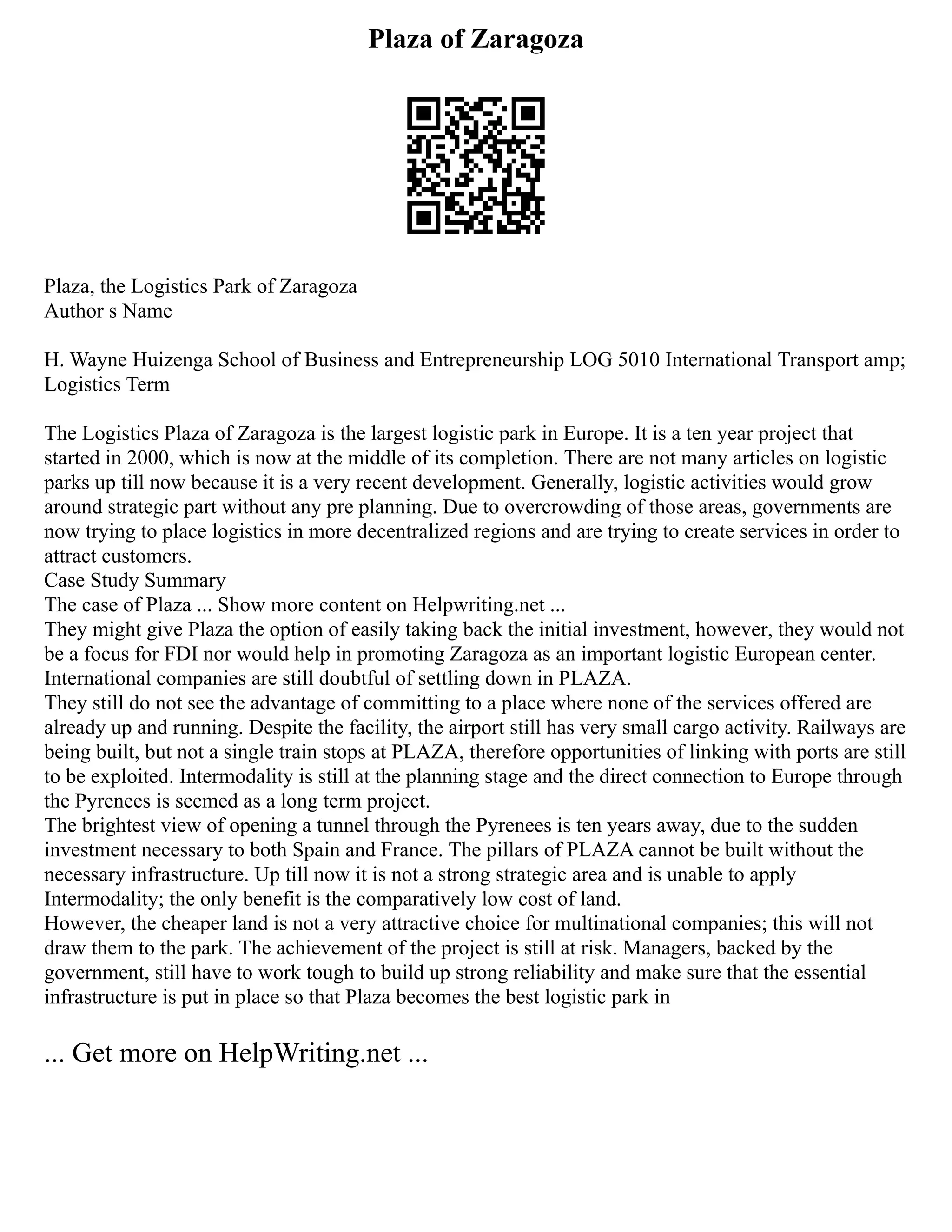 Sample College Paper Format Sample Of Term | PDF