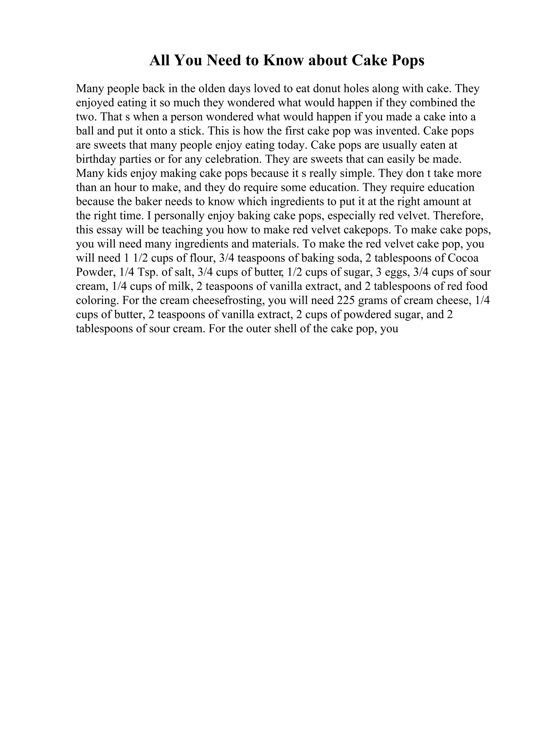 Sample Compare And Contrast Essay College Level | PDF