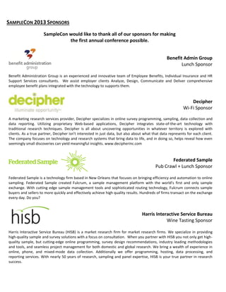 Sample con conference book final | PDF