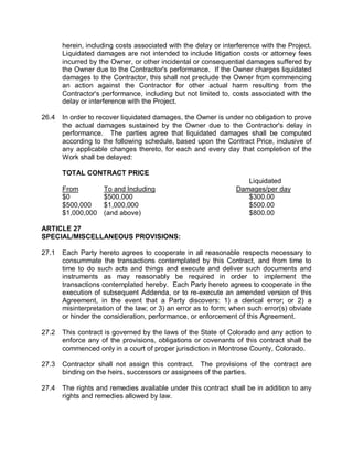 Sample construction contract | PDF