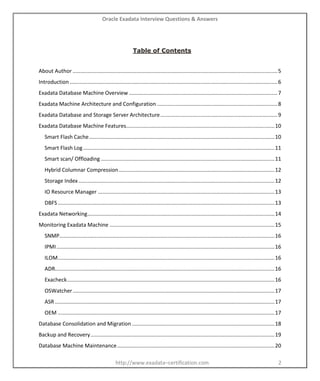 Oracle Exadata Interview Questions and Answers | PDF