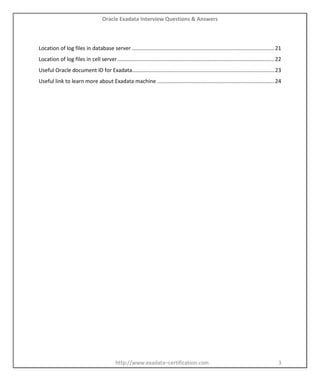 Oracle Exadata Interview Questions and Answers | PDF