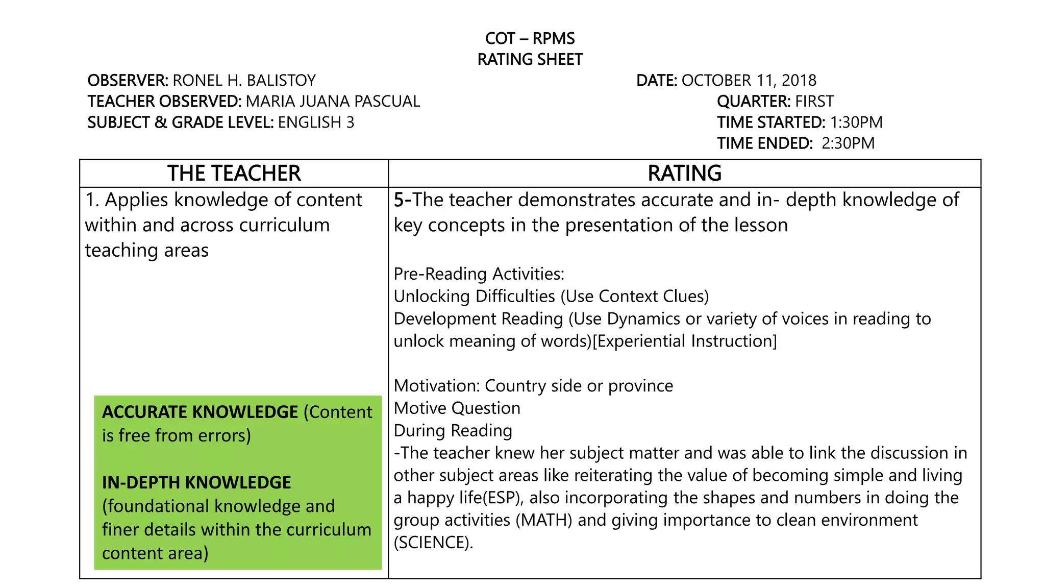 SAMPLE_COT_OBSERVATION_GUIDE_AND_TOOL_RP.pptx