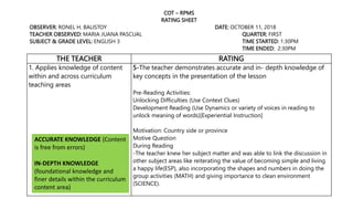 SAMPLE_COT_OBSERVATION_GUIDE_AND_TOOL_RP.pptx