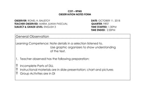 SAMPLE_COT_OBSERVATION_GUIDE_AND_TOOL_RP.pptx