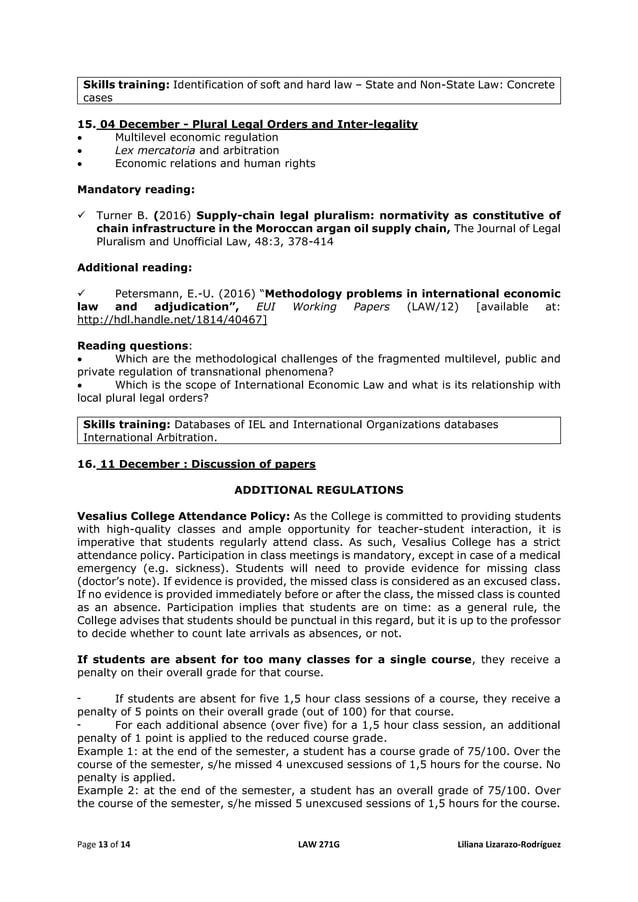 Sample course handout for research methodology | PDF