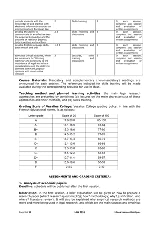 Sample course handout for research methodology | PDF