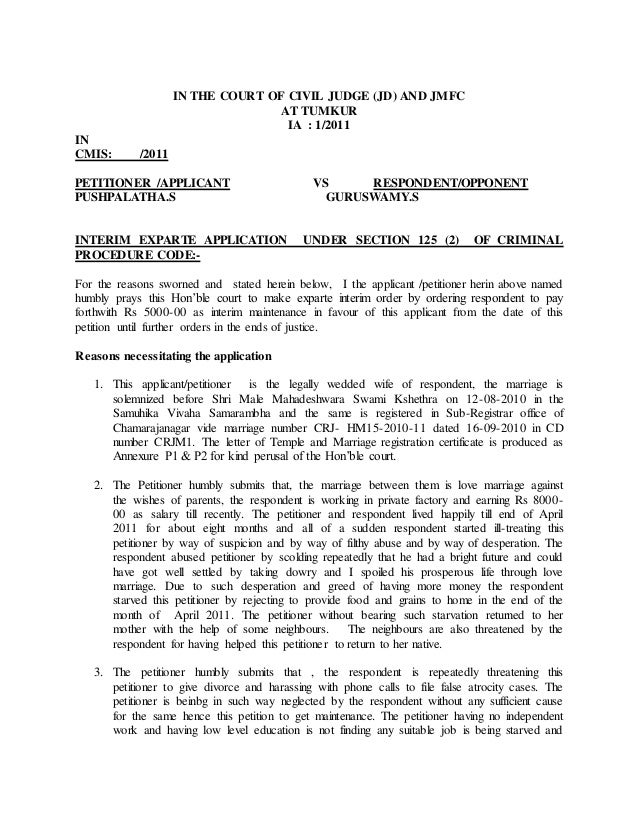 Sample criminal proceedings