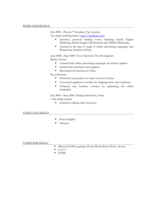 77Academy - Graduate Profiles | PDF