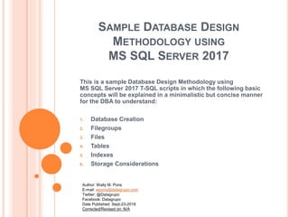 Sample database design methodology | PPSX