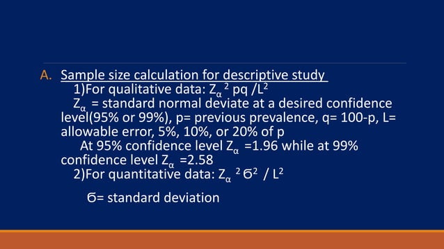 Sample And Data Collection Methodsample Size Estimationvariables Pptx 8742