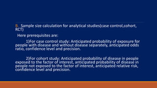 Sample & data collection method,sample size estimation,variables | PPTX
