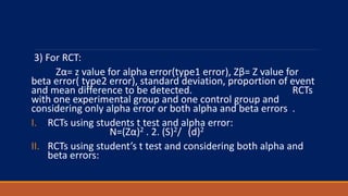 Sample & data collection method,sample size estimation,variables | PPTX