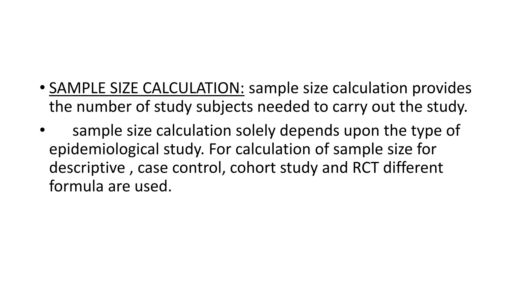 Sample & data collection method,sample size estimation,variables | PPTX