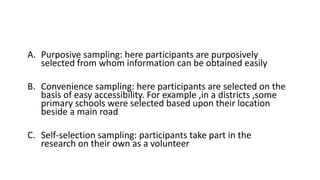 Sample & data collection method,sample size estimation,variables | PPTX