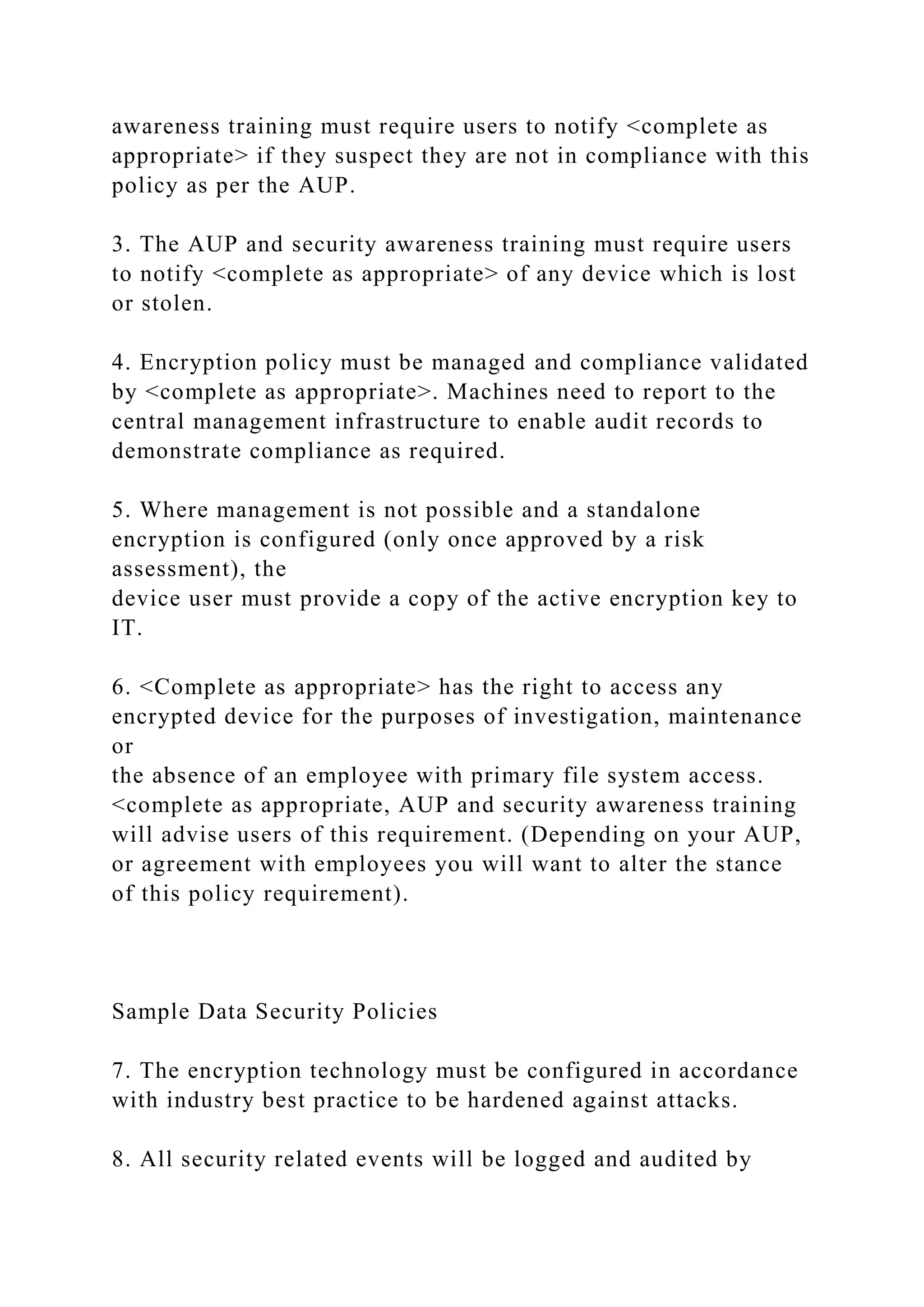 Sample Data Security PoliciesThis document provides three ex.docx