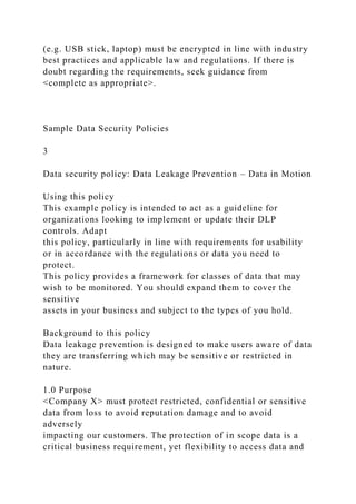Sample Data Security PoliciesThis document provides three ex.docx