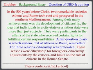 Sample dbq essay breakdown | PPT