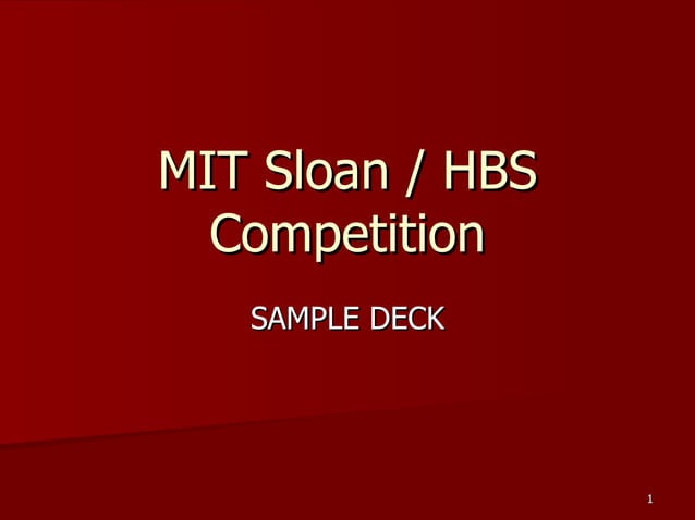 Competition Sample Deck | PPT