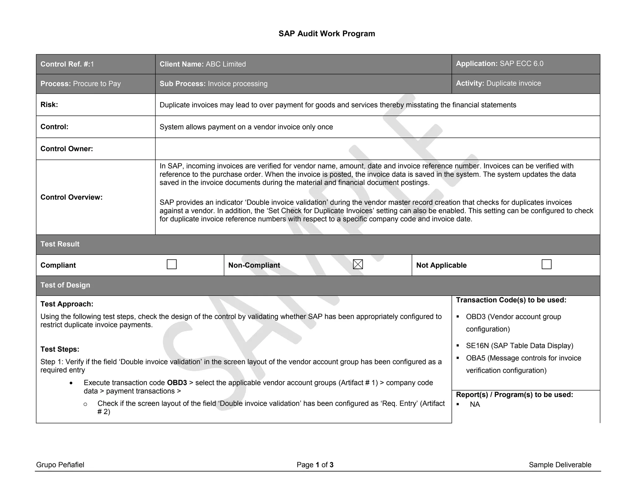 Sample Deliverable Deliverables | PDF