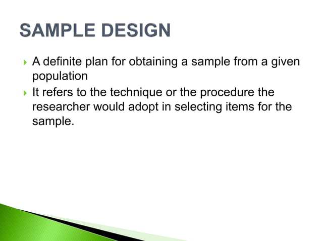 Sample design | PPTX