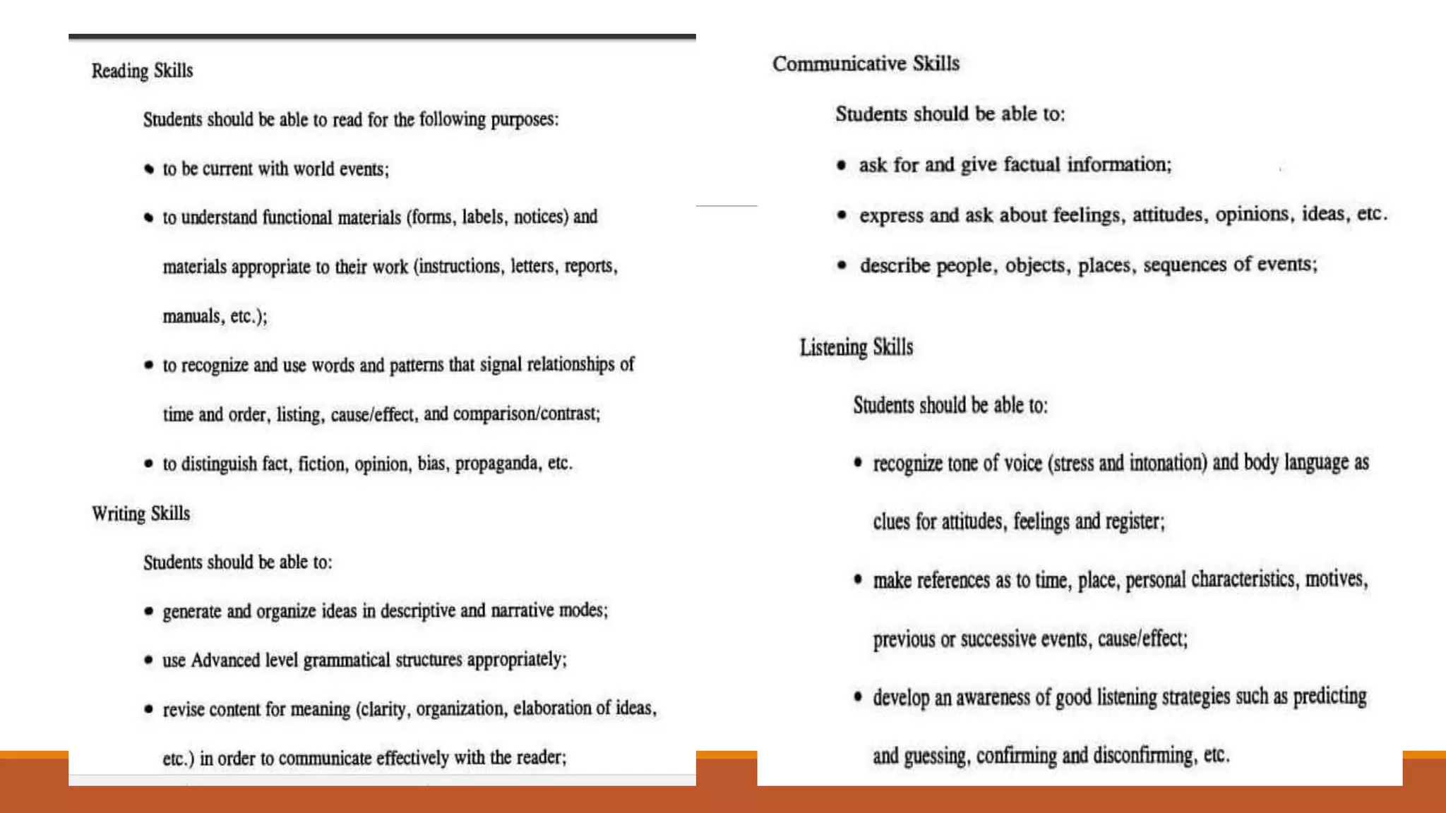 Sample design of a task based syllabus | PPTX