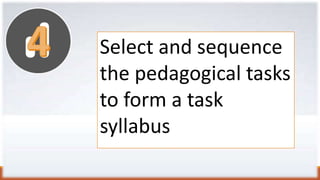 Sample design of a task based syllabus | PPTX