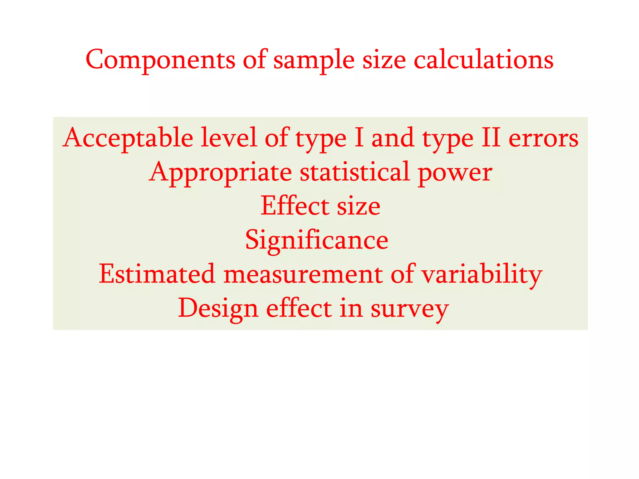 Sample determinants and size | PPTX