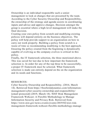 Sample Discussion 1Security is one of the most important fun.docx