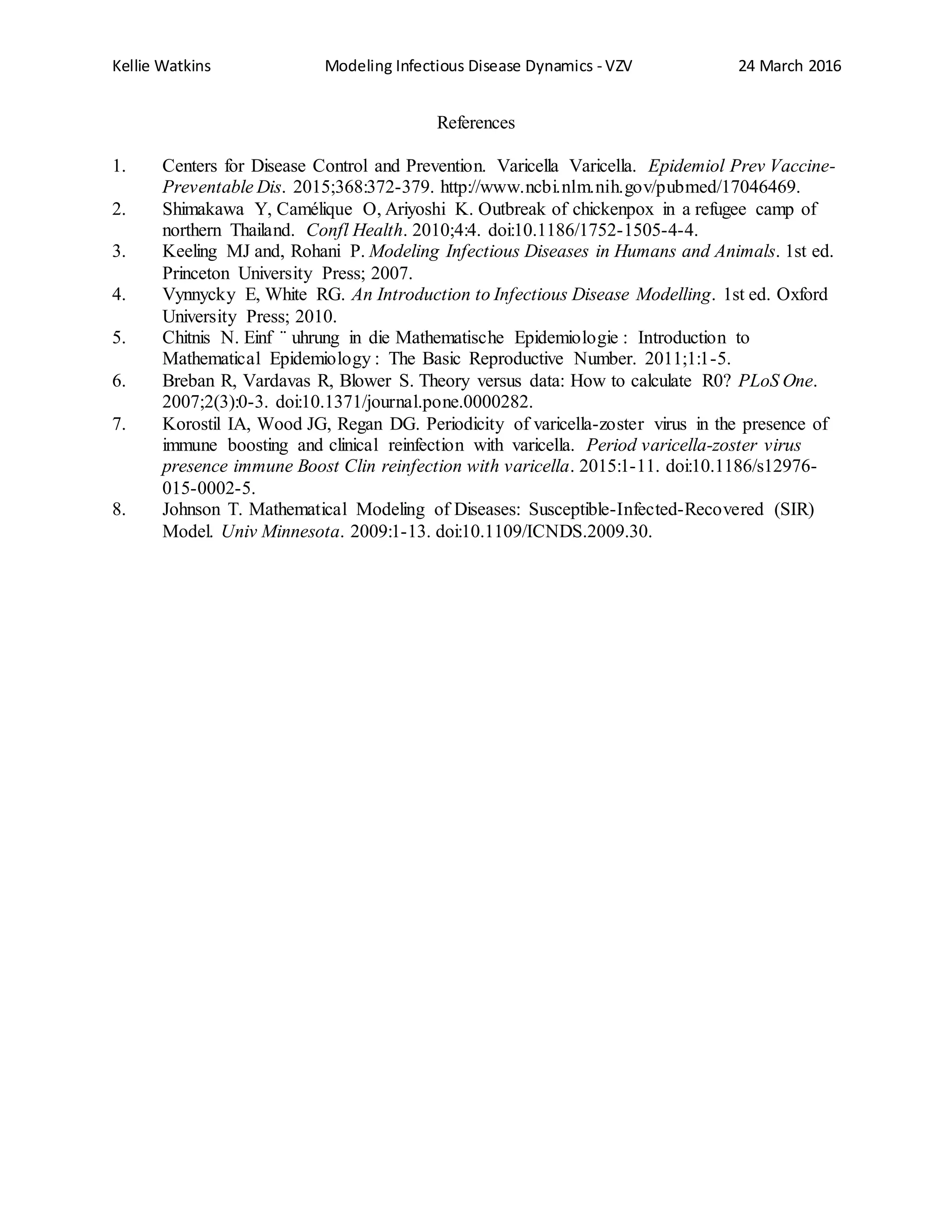 Sample, disease modeling vzv | PDF