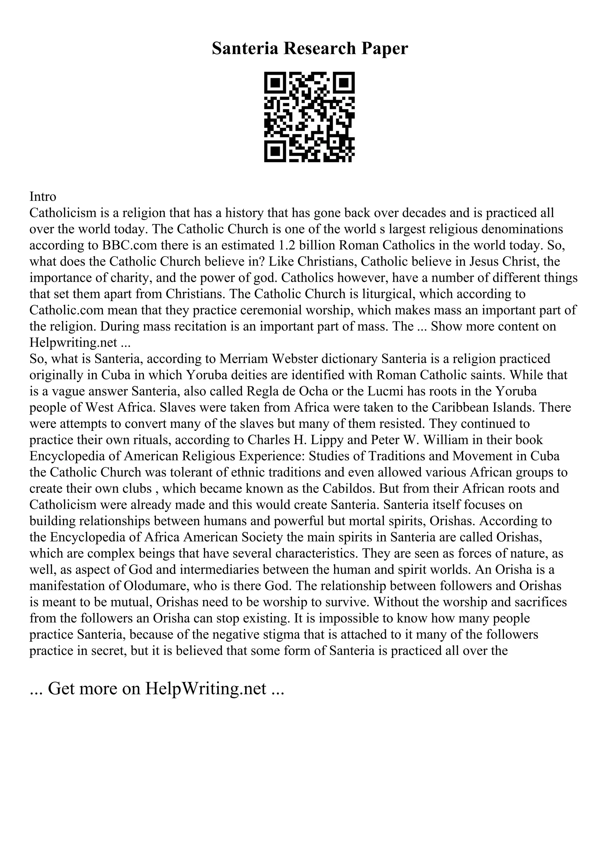 Sample Documentary Essay | PDF