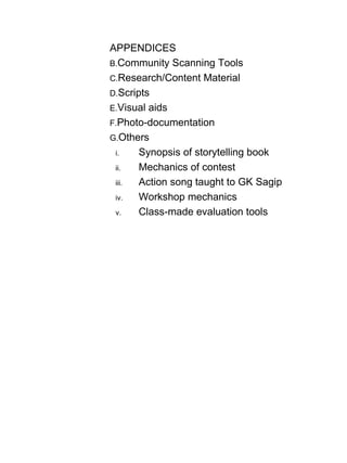 Sample Documentation Report 03.11.09