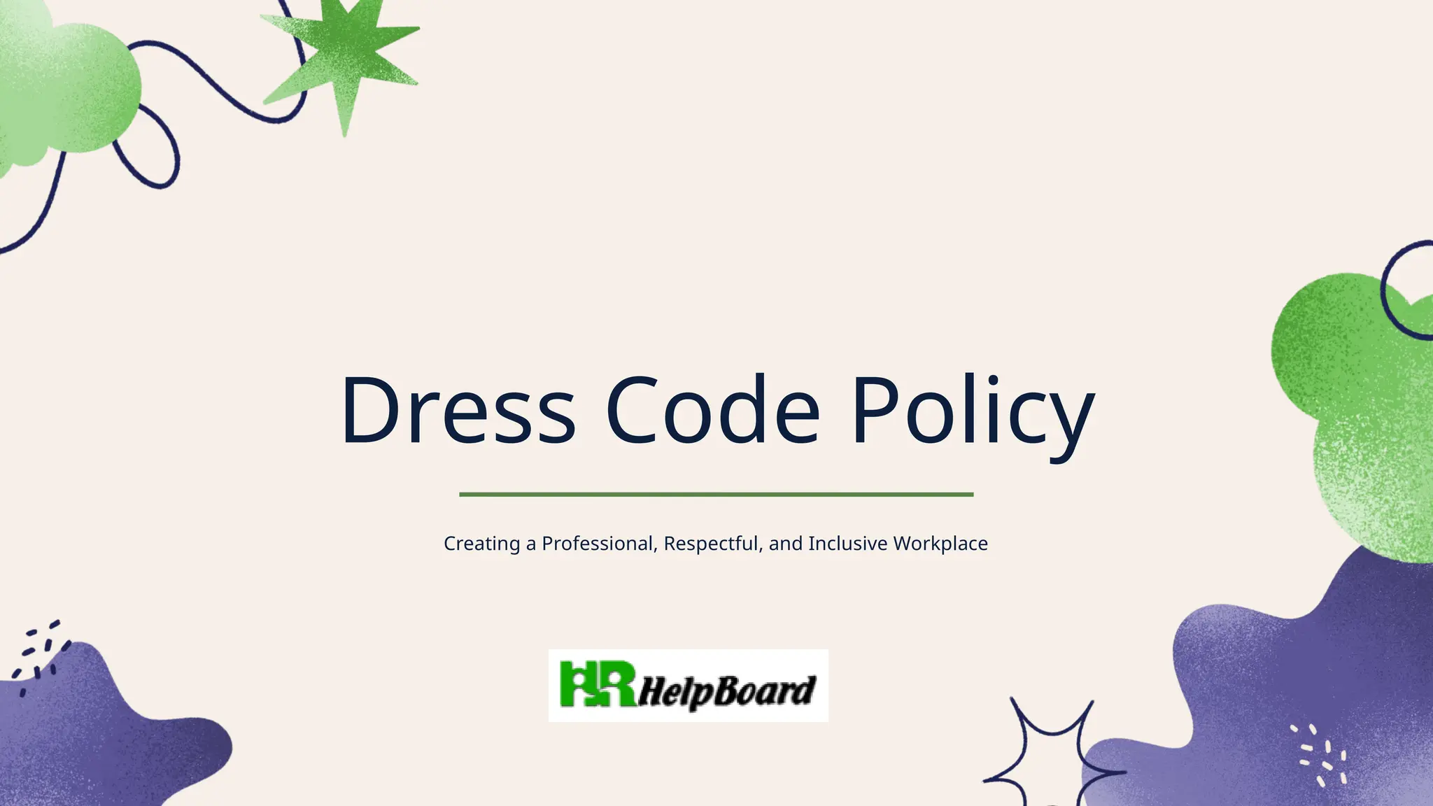 Sample Dress Code Policy of Organisation | PPTX