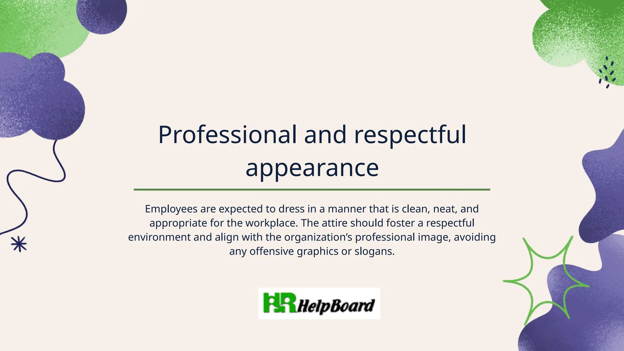 Sample Dress Code Policy of Organisation | PPTX