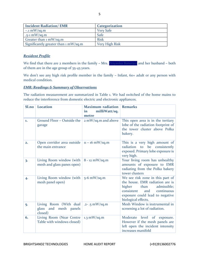 EMR Premise assessment report (Sample 1) | PDF