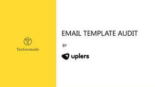 Sample email template audit report | PPT