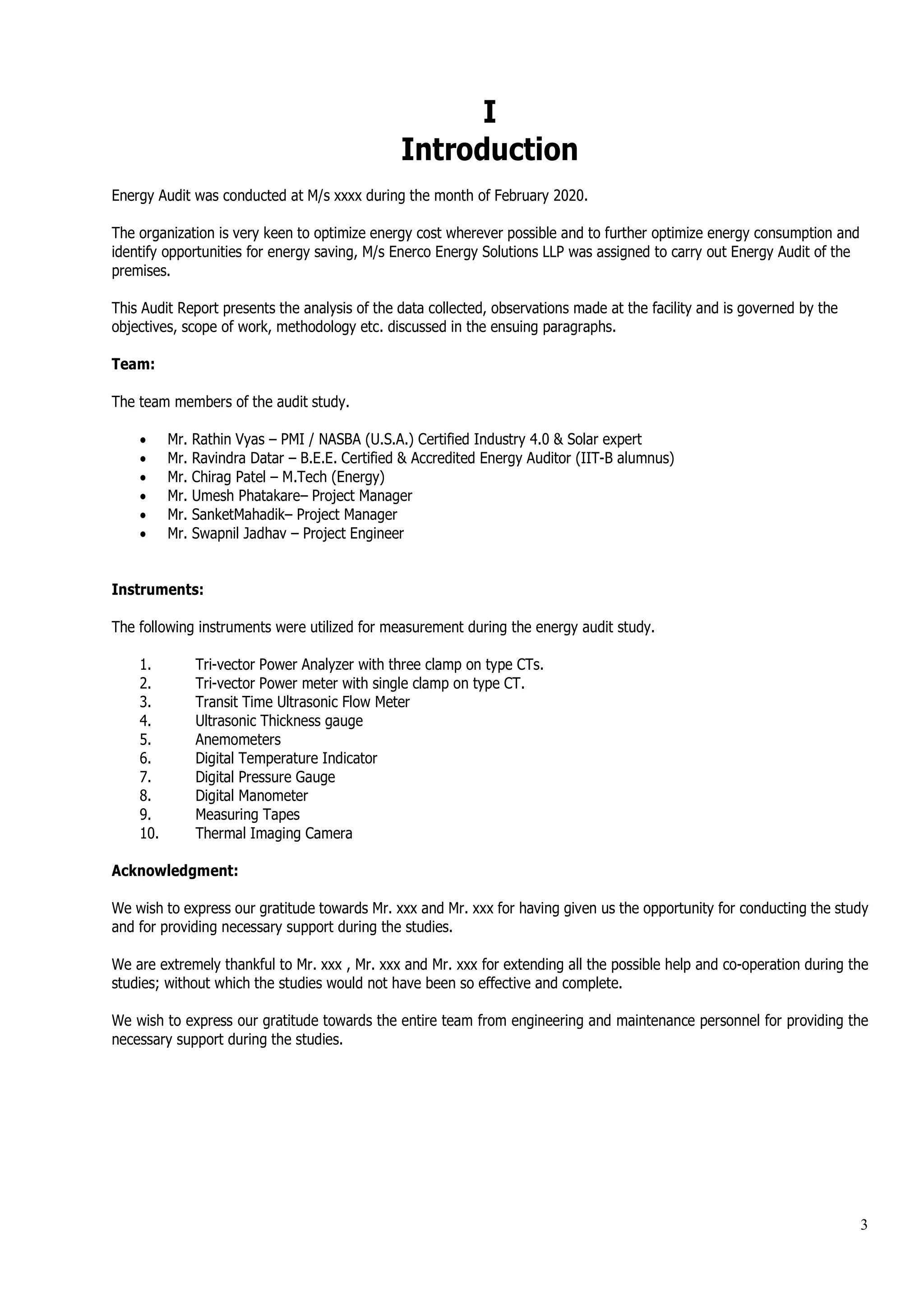 Energy Audit Report (Steel Plant) | PDF