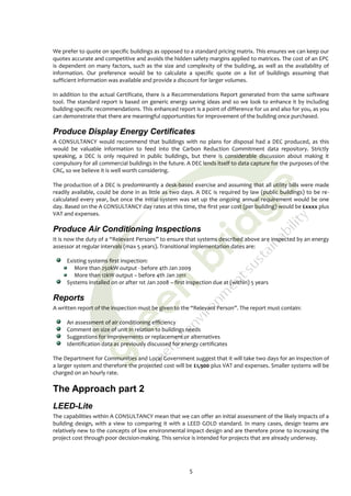 Sample energy saving proposal | PDF