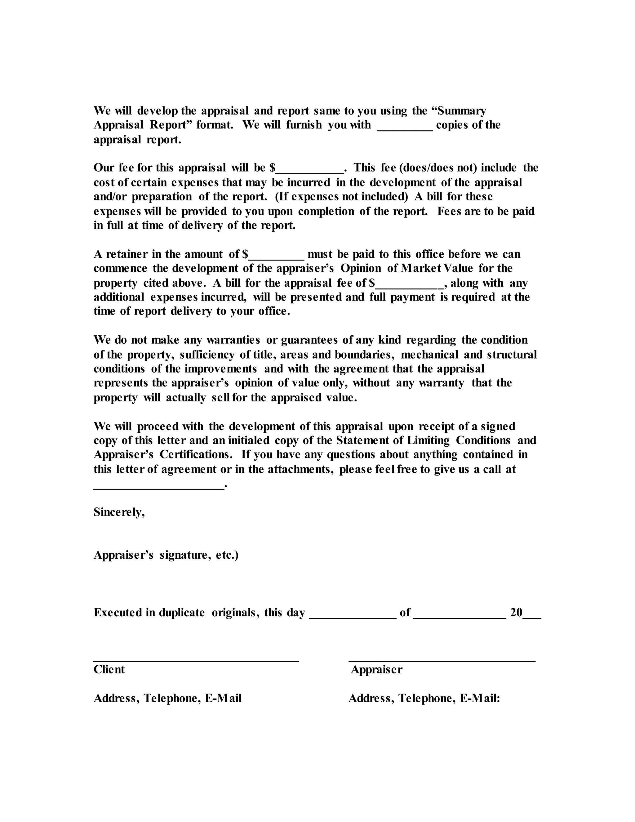 Sample engagement letter | DOCX