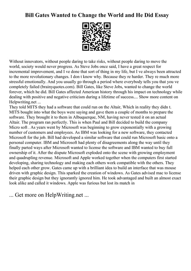 Sample Essay About Volunteer Work | PDF